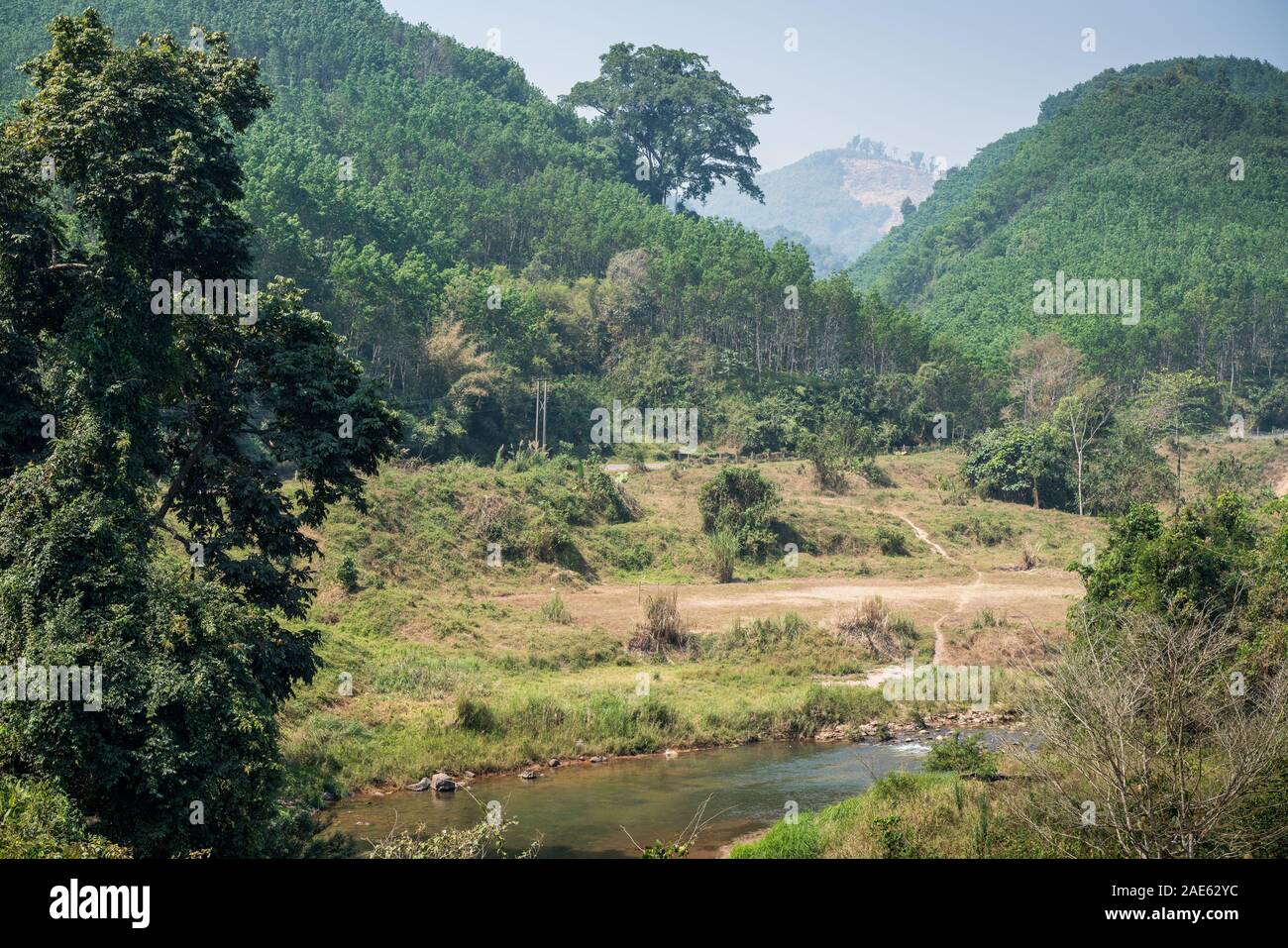 Rural landscape near of the Luang Namtha, Laos, Asia Stock Photo - Alamy