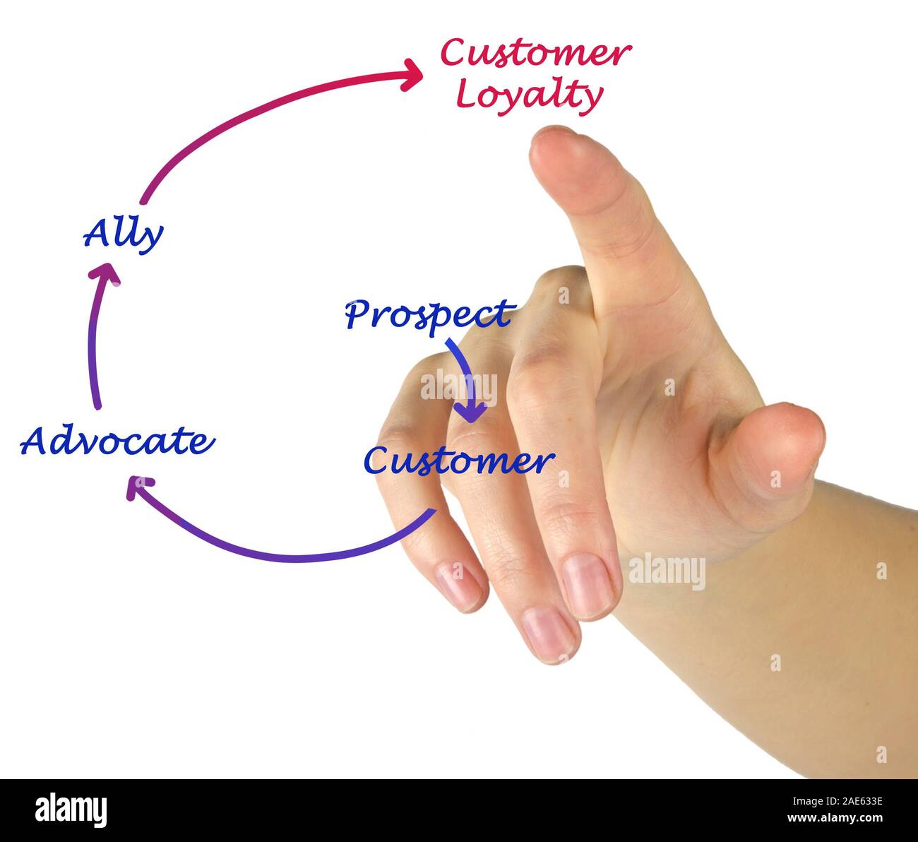Customer Loyalty Diagram Stock Photo - Alamy
