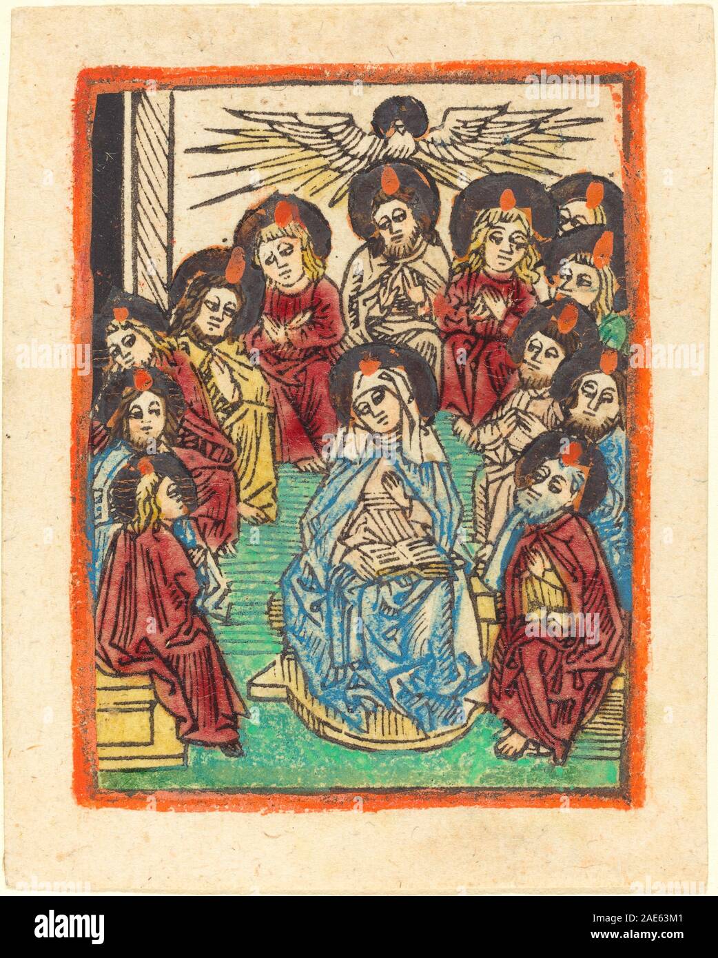 The Descent of the Holy Ghost; 1480/1490 German 15th Century, The ...