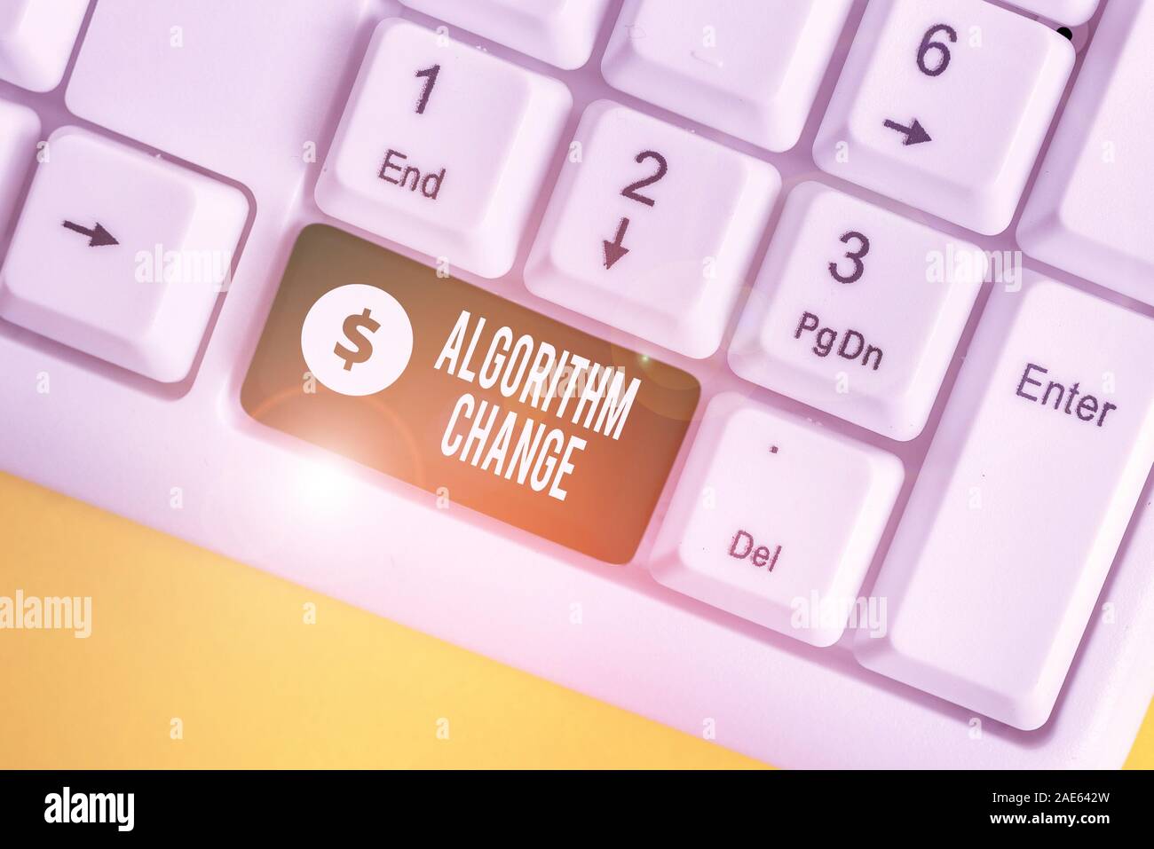 Handwriting text writing Algorithm Change. Conceptual photo change in procedure designed to ...