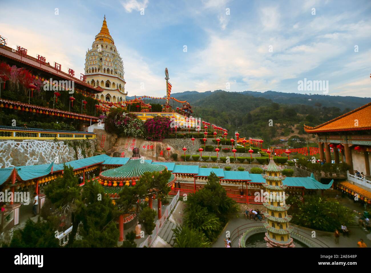 Kek Lok Si temple, a famous tourist landmark in Penang Malaysia Stock ...