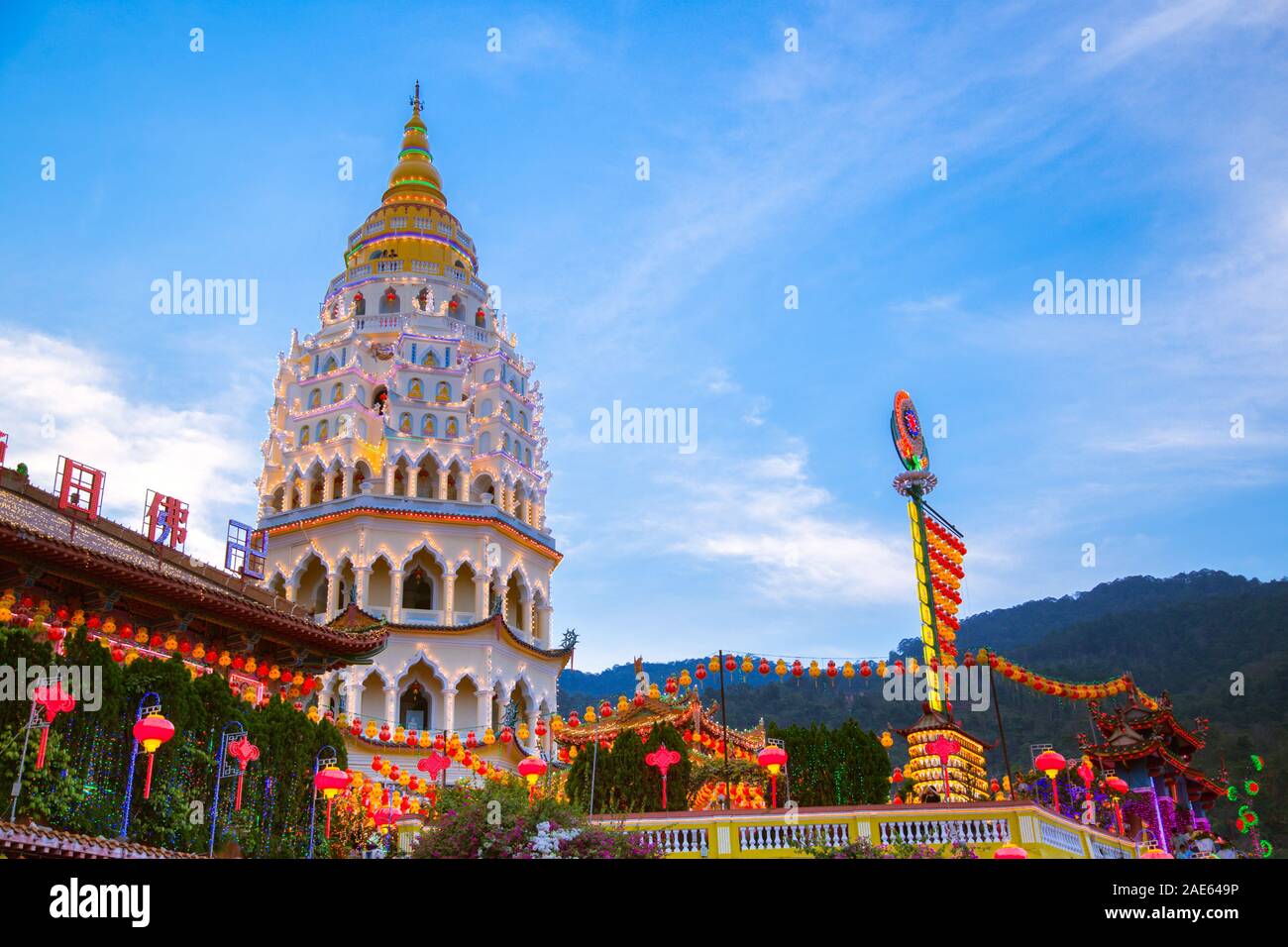 Kek Lok Si temple, a famous tourist landmark in Penang Malaysia Stock ...