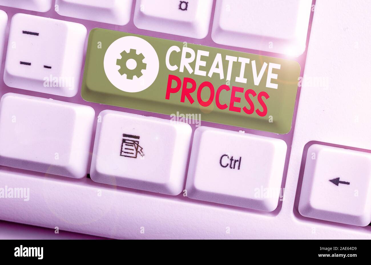 Text sign showing Creative Process. Business photo showcasing process ...