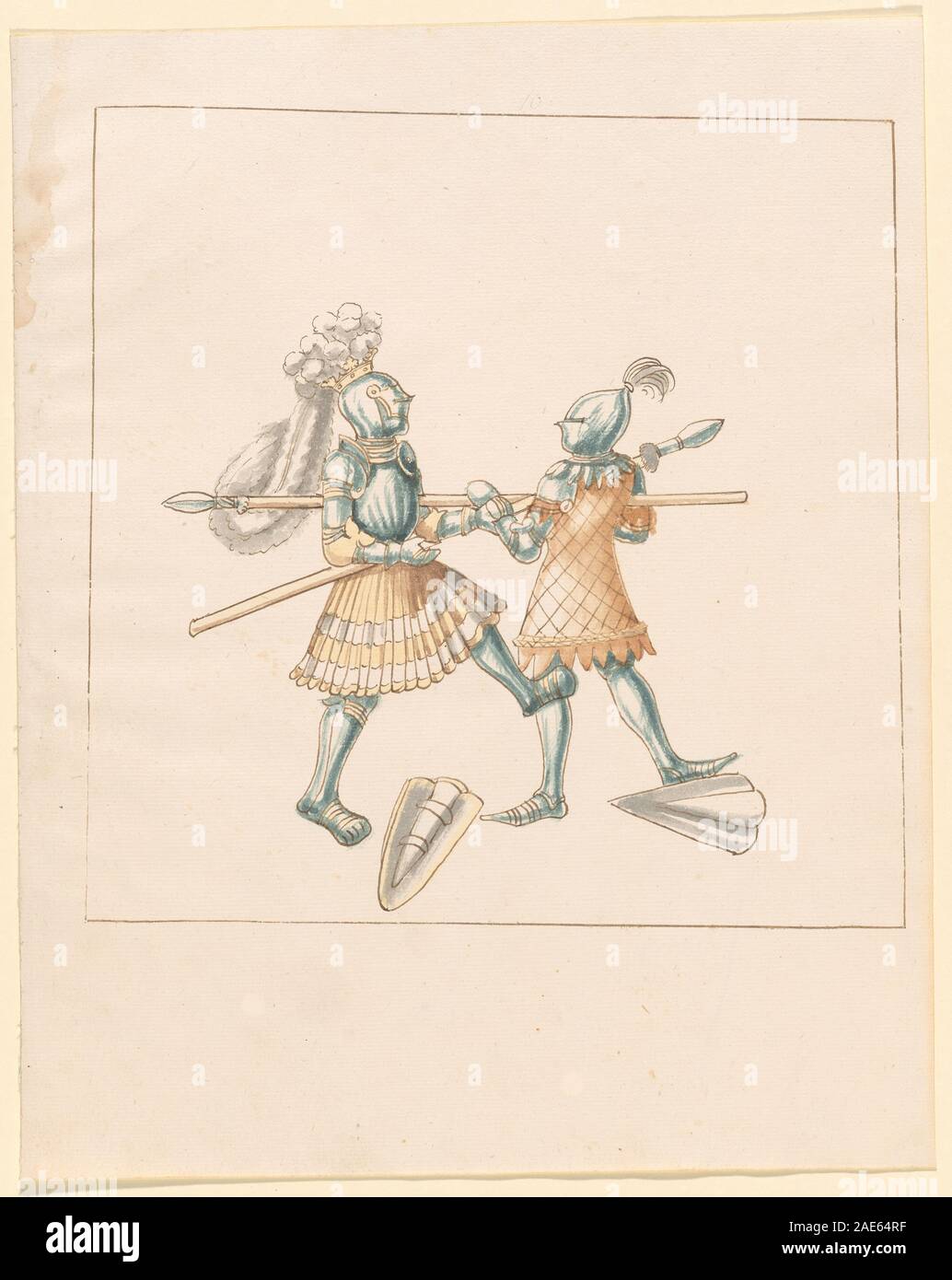 German manuscript Freydal circa 1515 depicting Emperor Maximilian I's ...
