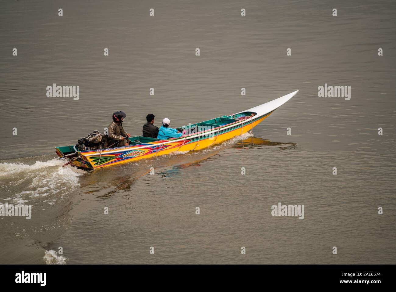 The mekong river port of luang prabang hi-res stock photography and ...