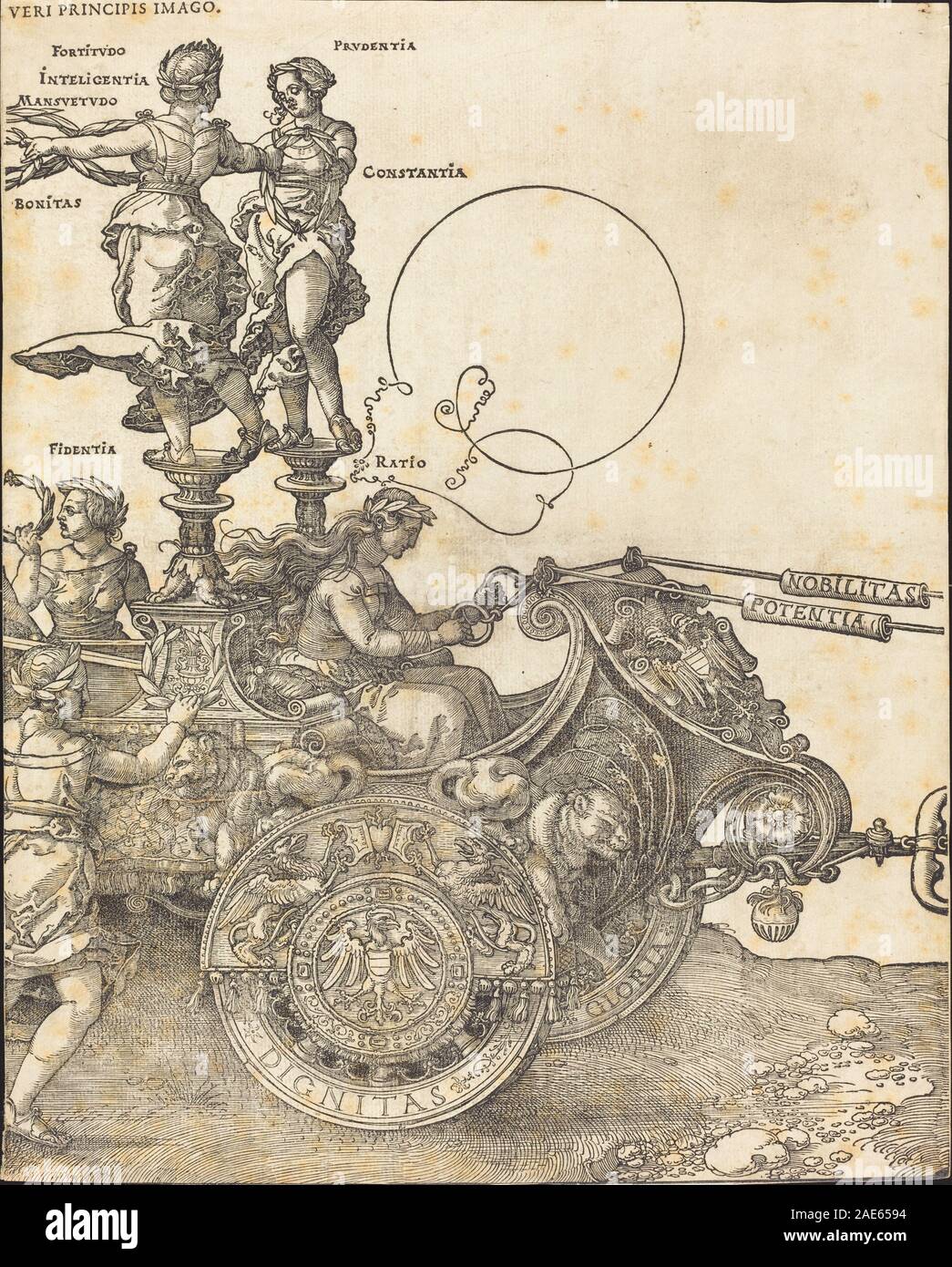 Engraving by Albrecht Dürer from 1523 showing the second plate of The ...