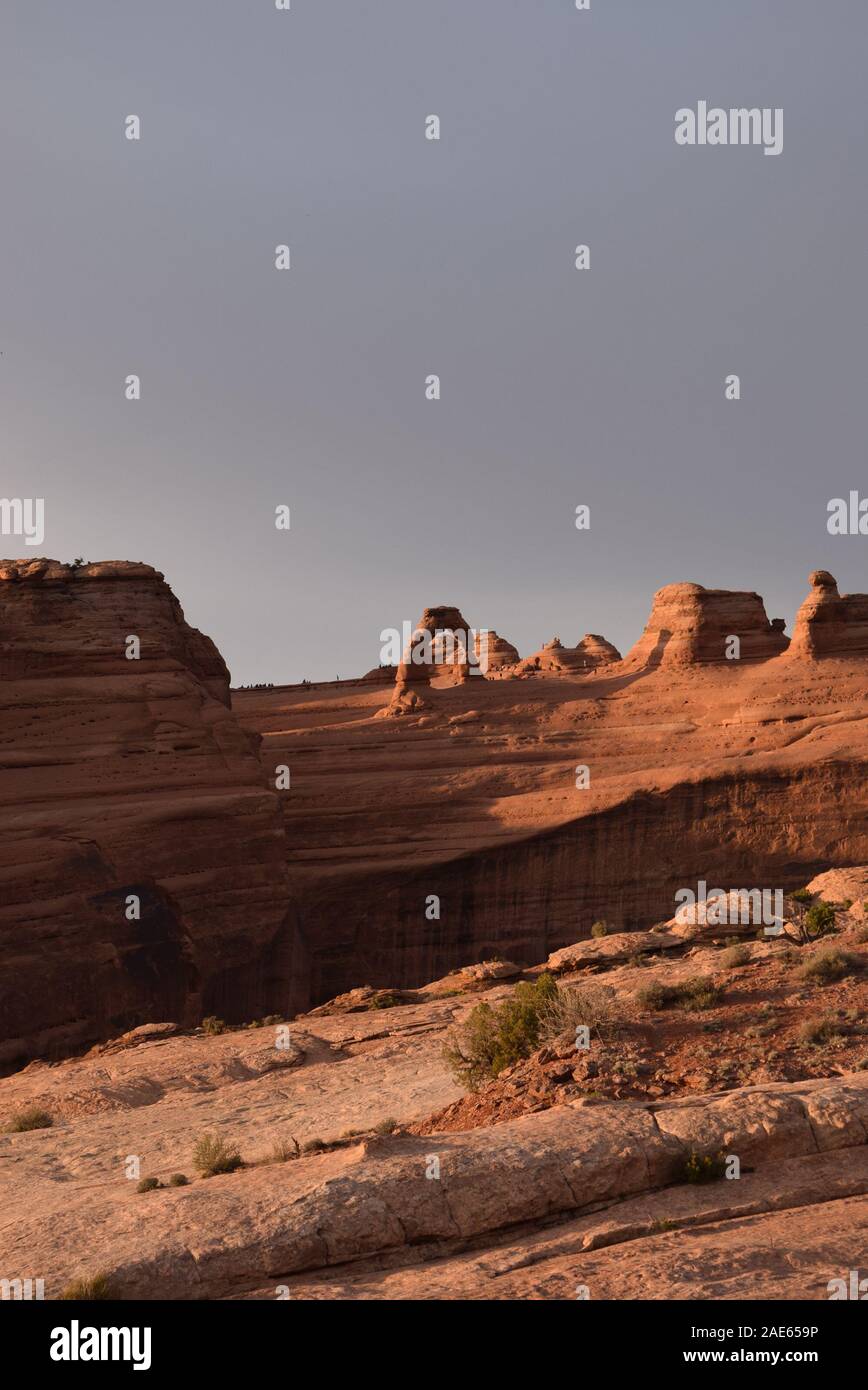 Delicate Arch from afar. Taken from the Upper Delicate Arch Viewpoint ...