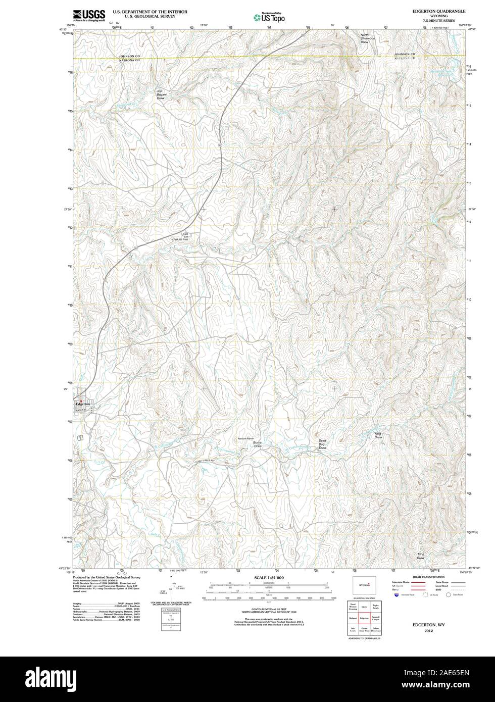 Map of edgerton Cut Out Stock Images & Pictures - Alamy