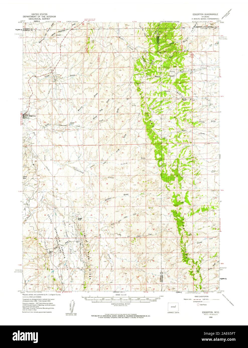 Edgerton map Cut Out Stock Images & Pictures - Alamy