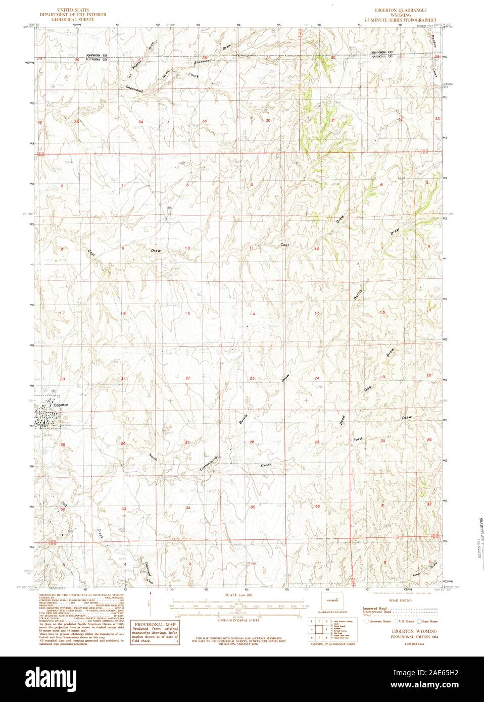 Edgerton map Cut Out Stock Images & Pictures - Alamy