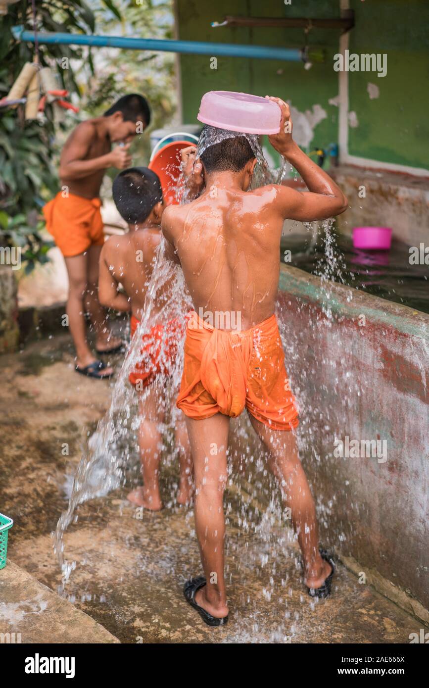 Novice monk in rural laos hi-res stock photography and images - Alamy