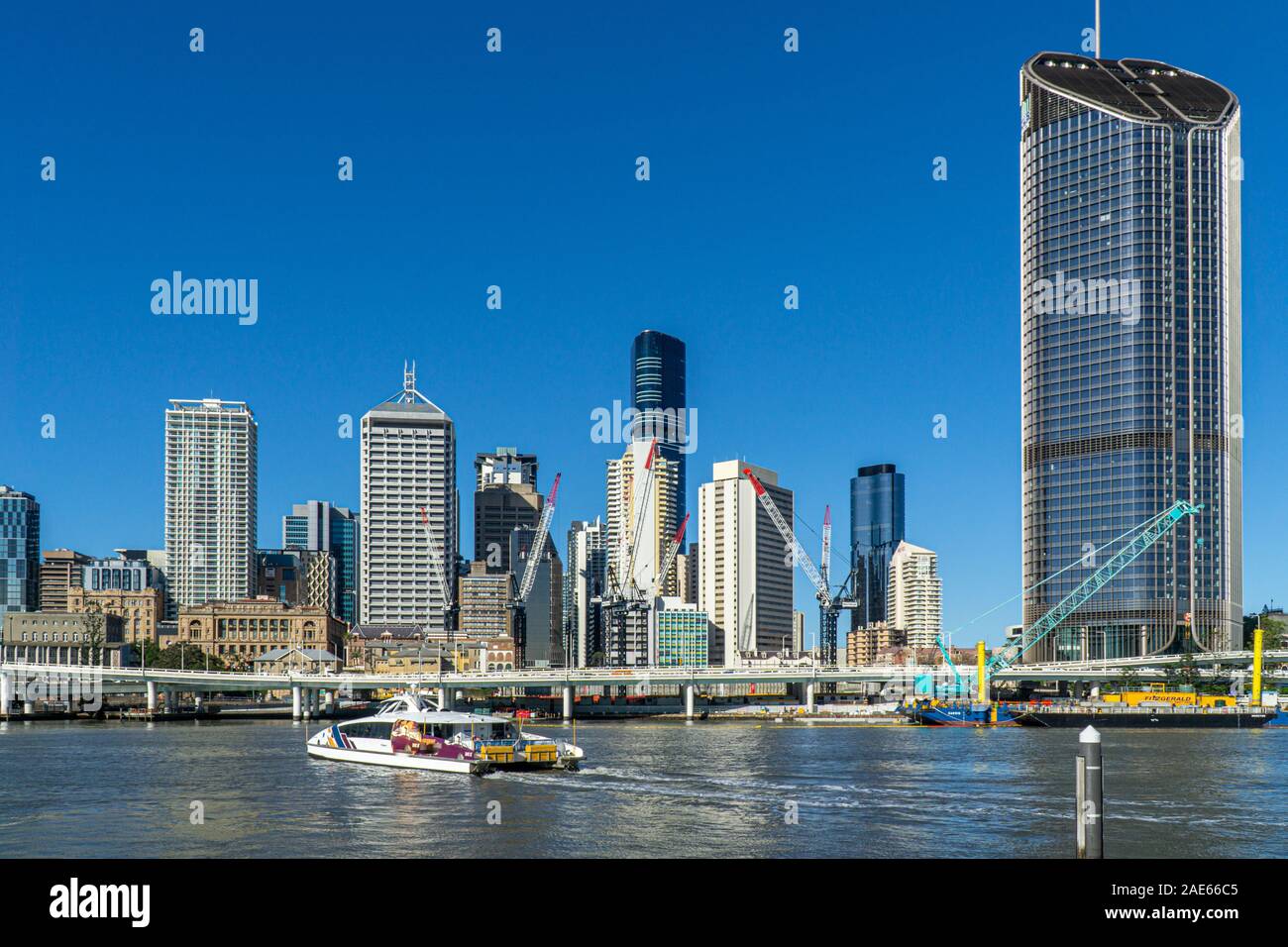 Brisbane, capital of the Australian state of Queensland, is a large ...