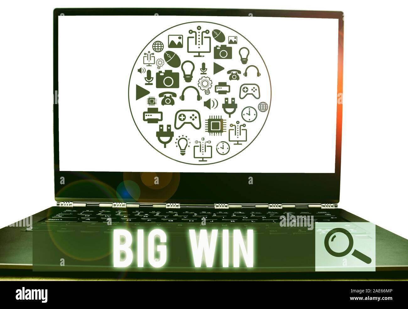 Conceptual hand writing showing Big Win. Concept meaning having won an ...