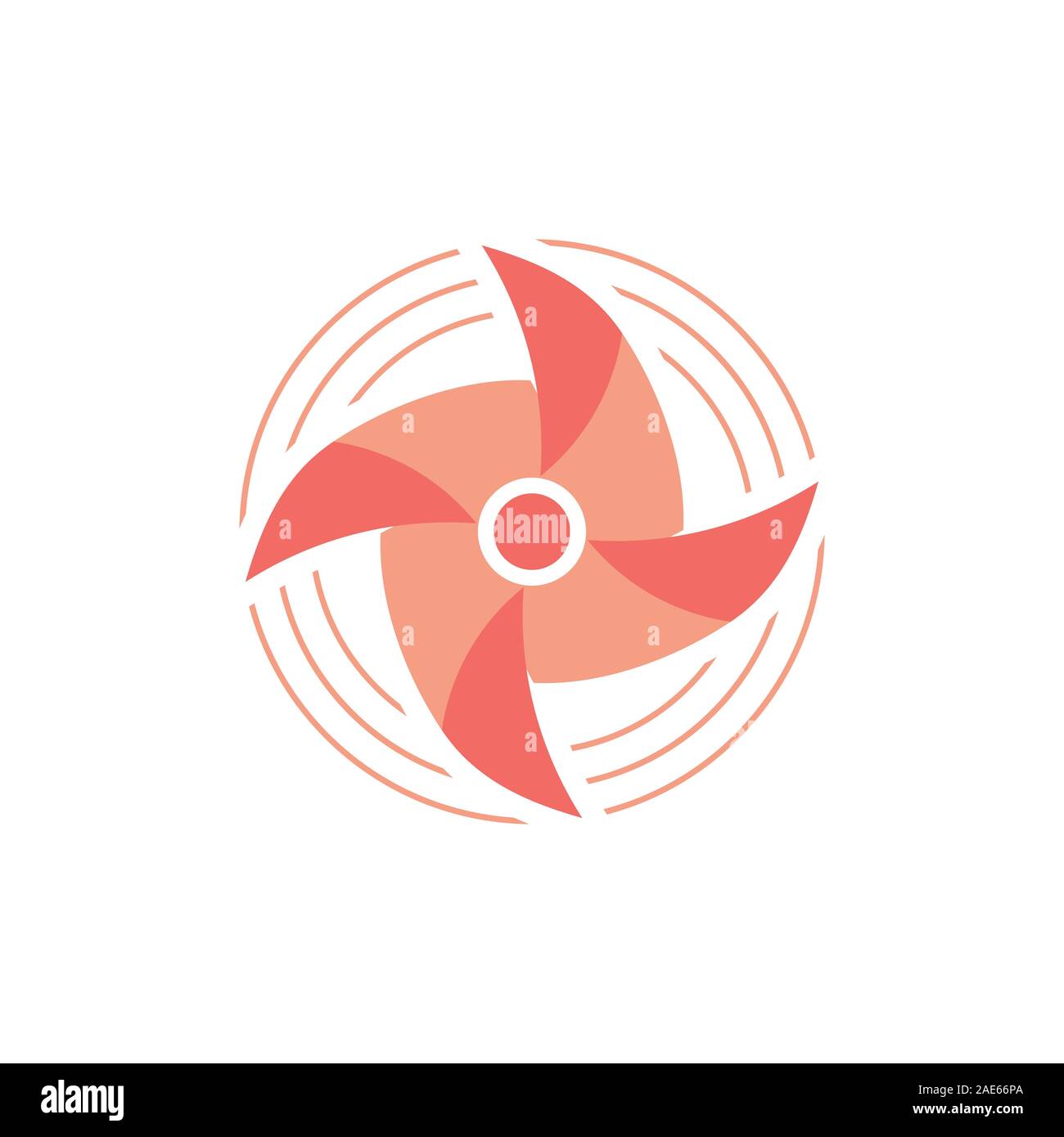 circle fan origami toy symbol logo vector Stock Vector Image & Art - Alamy