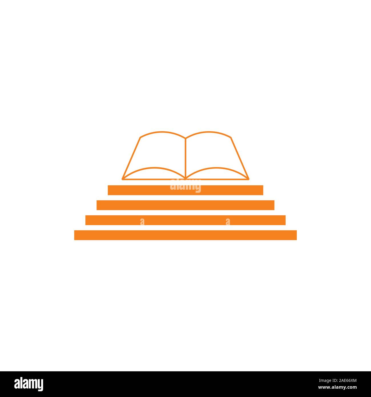 book staircase study process symbol vector Stock Vector Image & Art - Alamy