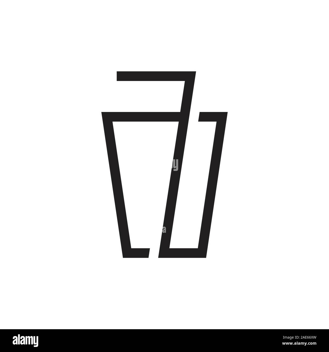 Pipette lab icon outline hi-res stock photography and images - Alamy