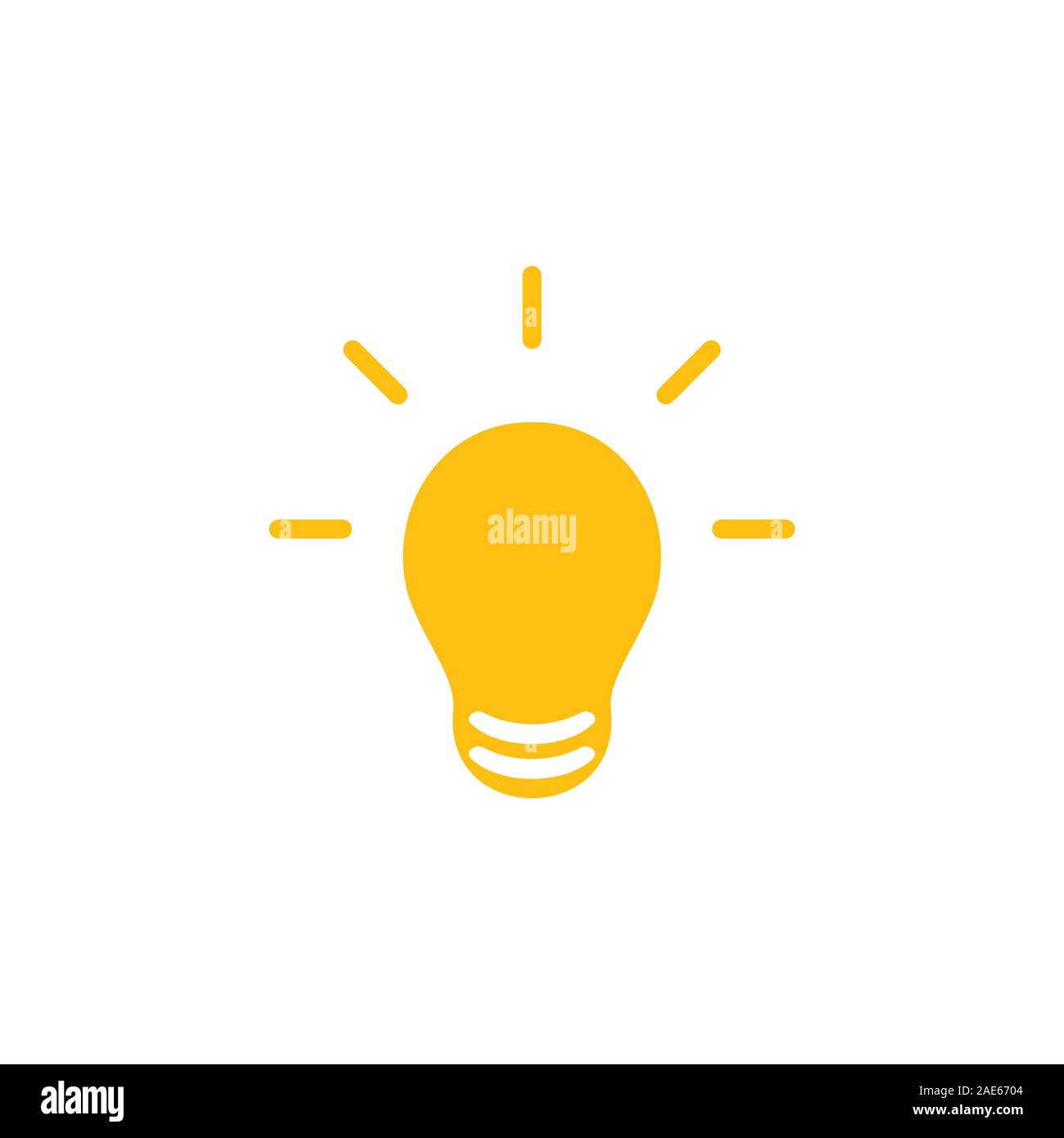 shine bulb symbol vector Stock Vector Image & Art - Alamy