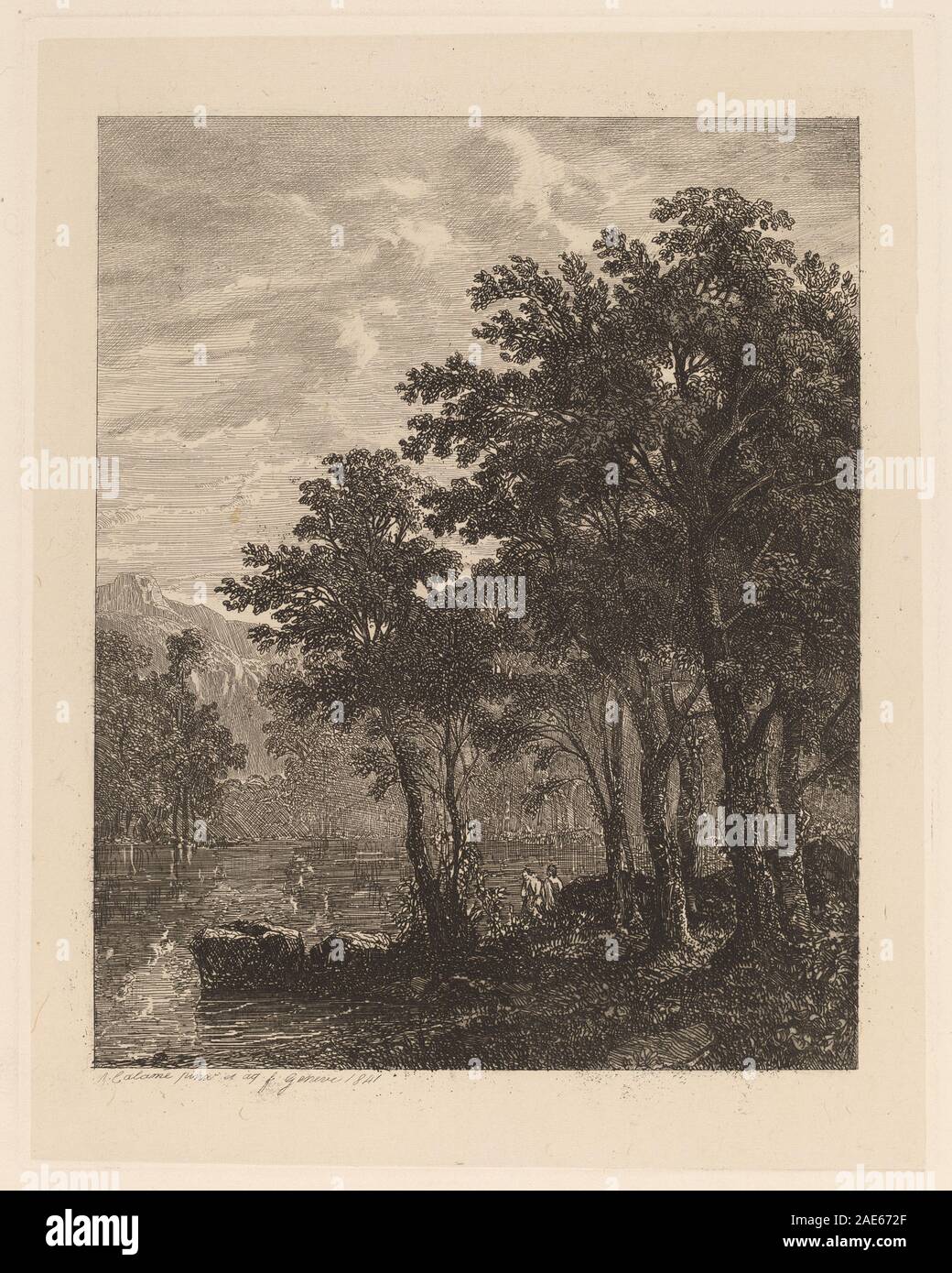 Trees by a River; 1841date Alexandre Calame, Trees by a River, 1841 ...