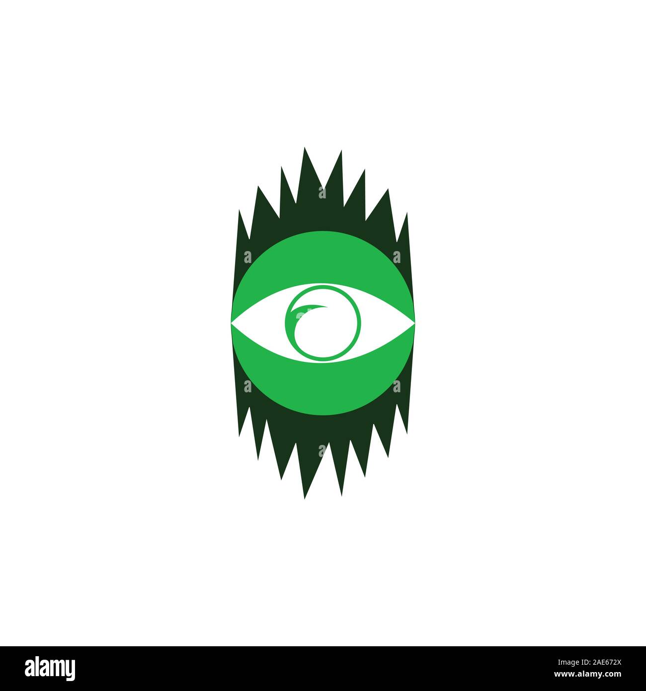 eye peek monster logo vector Stock Vector Image & Art - Alamy