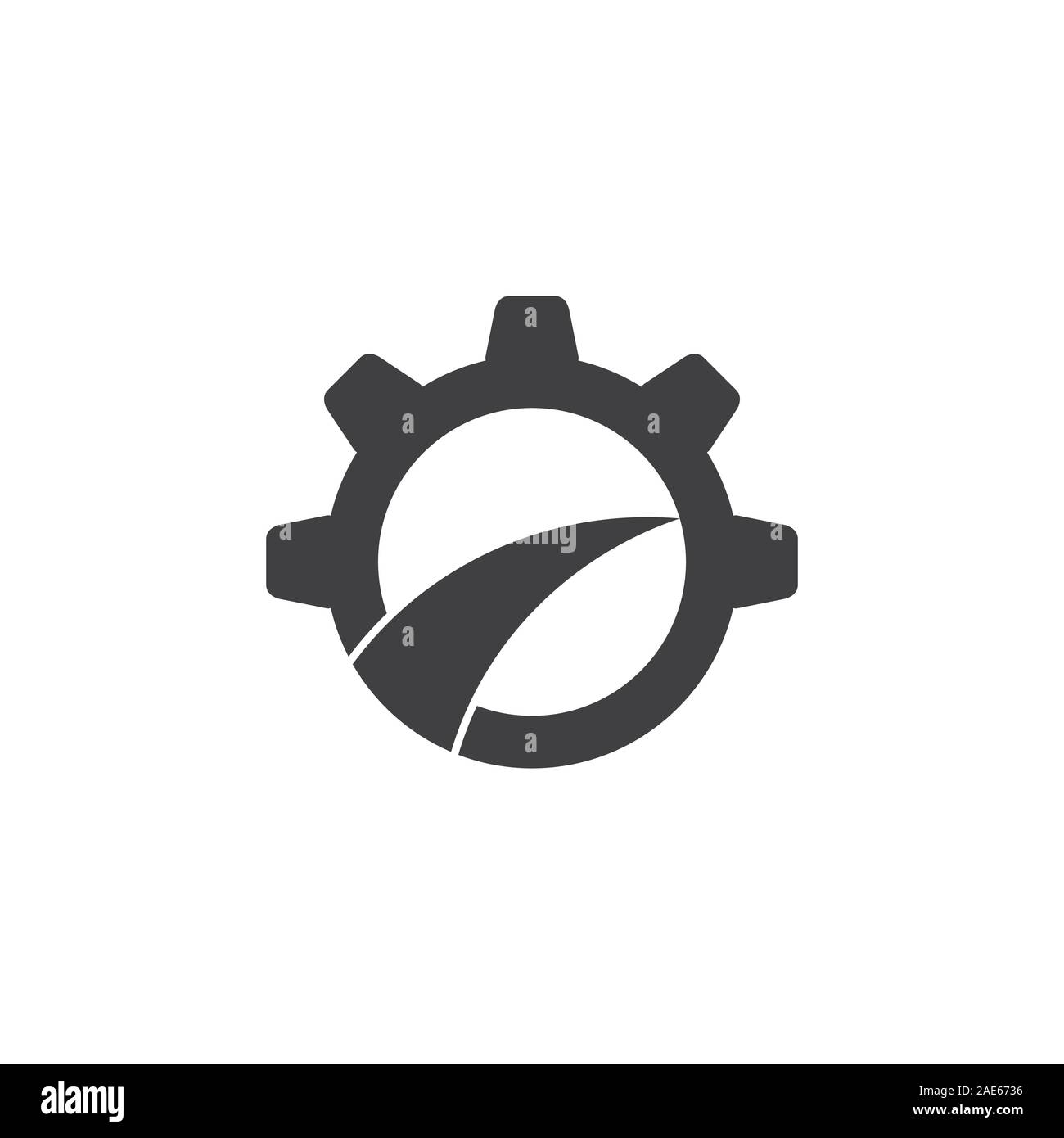 cog wheel street path design logo Stock Vector Image & Art - Alamy
