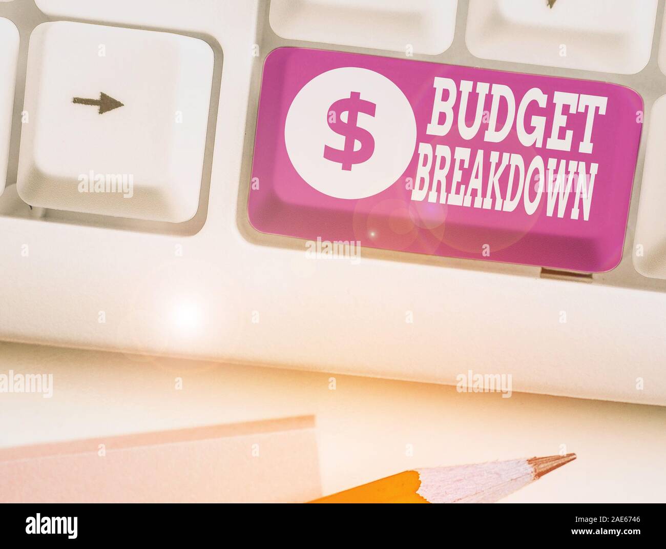 Conceptual hand writing showing Budget Breakdown. Concept meaning ...