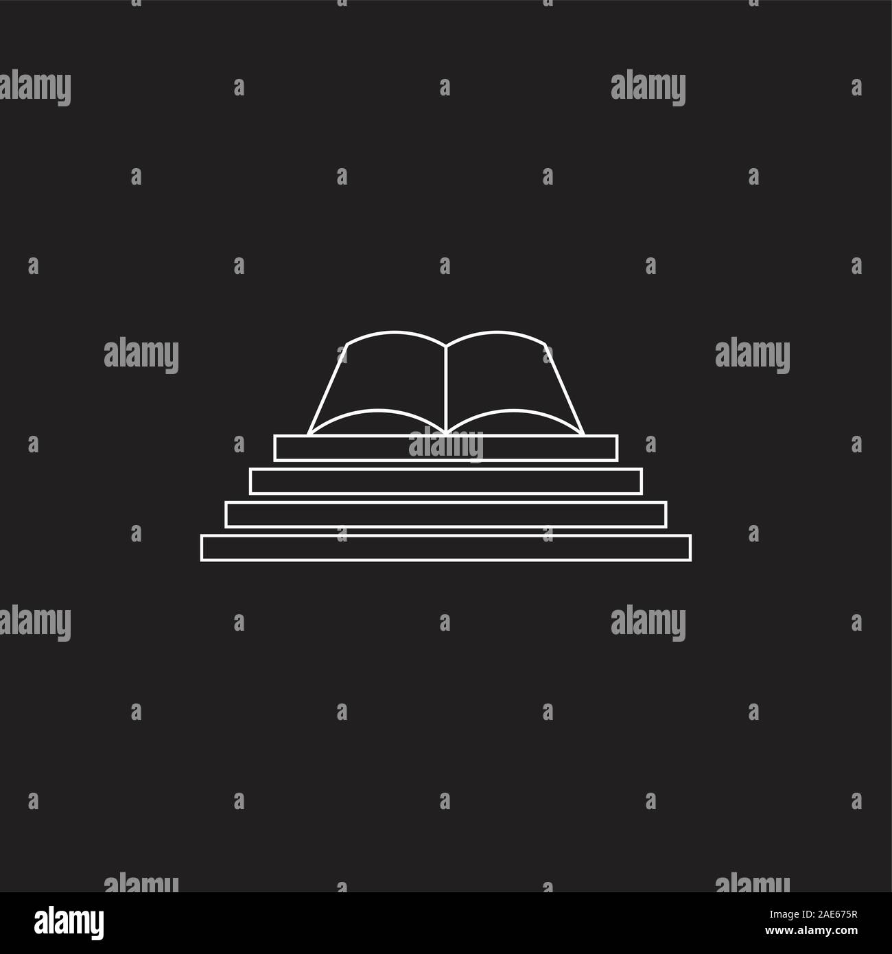 book staircase study process symbol vector Stock Vector Image & Art - Alamy