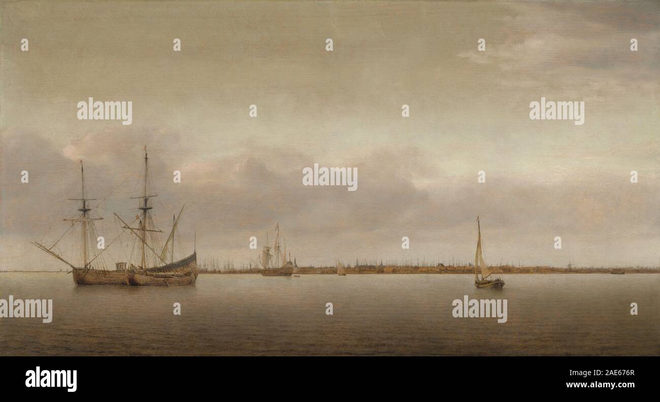 A painting by Abraham de Verwer circa 1650 depicting a view of Hoorn ...
