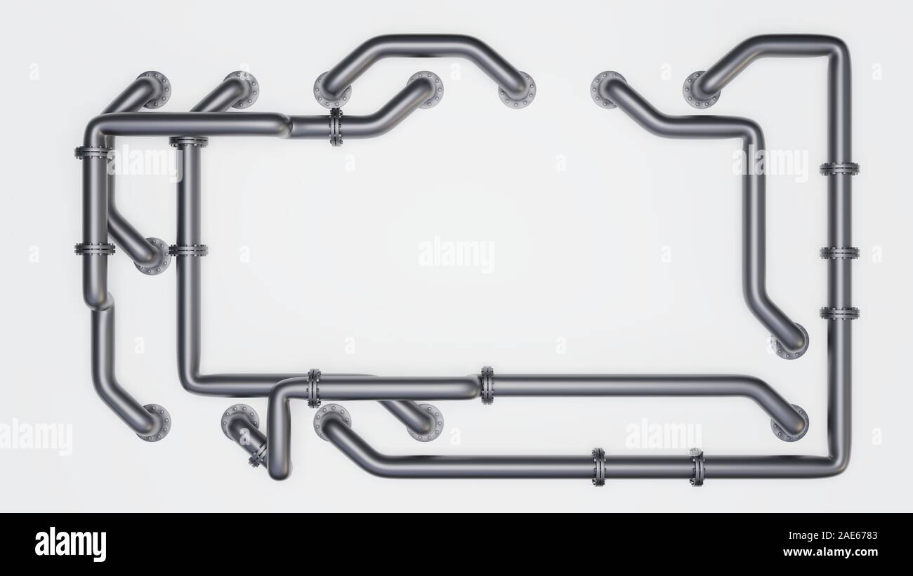 A rectangular banner with an empty space in the middle is entangled in ...