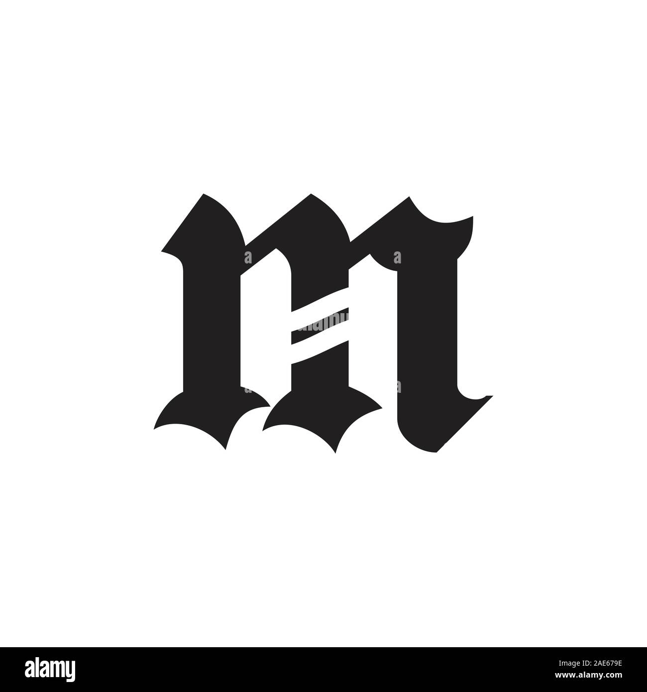 letter m geometric retro logo vector Stock Vector Image & Art - Alamy