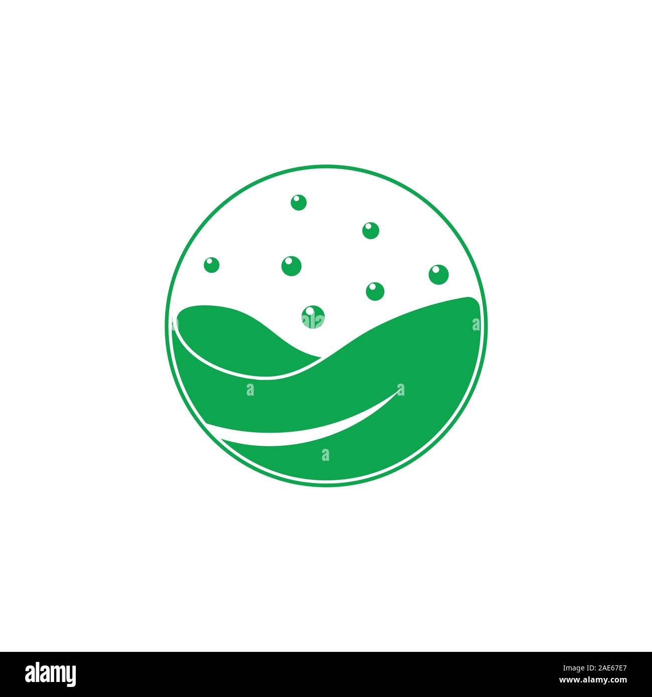 leaf dew green natural organic fresh symbol vector Stock Vector Image ...