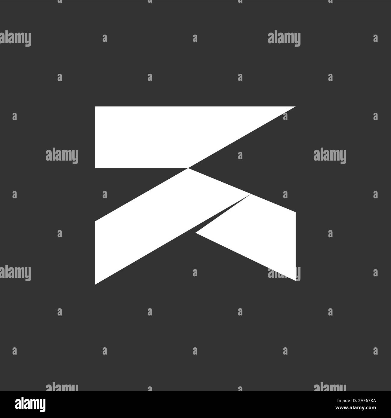 letter z abstract geometric logo vector Stock Vector Image & Art - Alamy