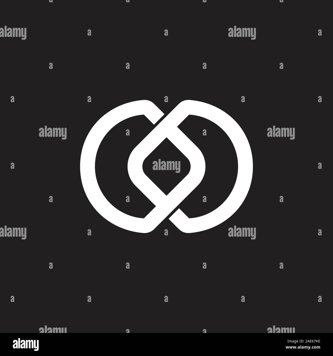 abstract linked letter d logo vector Stock Vector Image & Art - Alamy