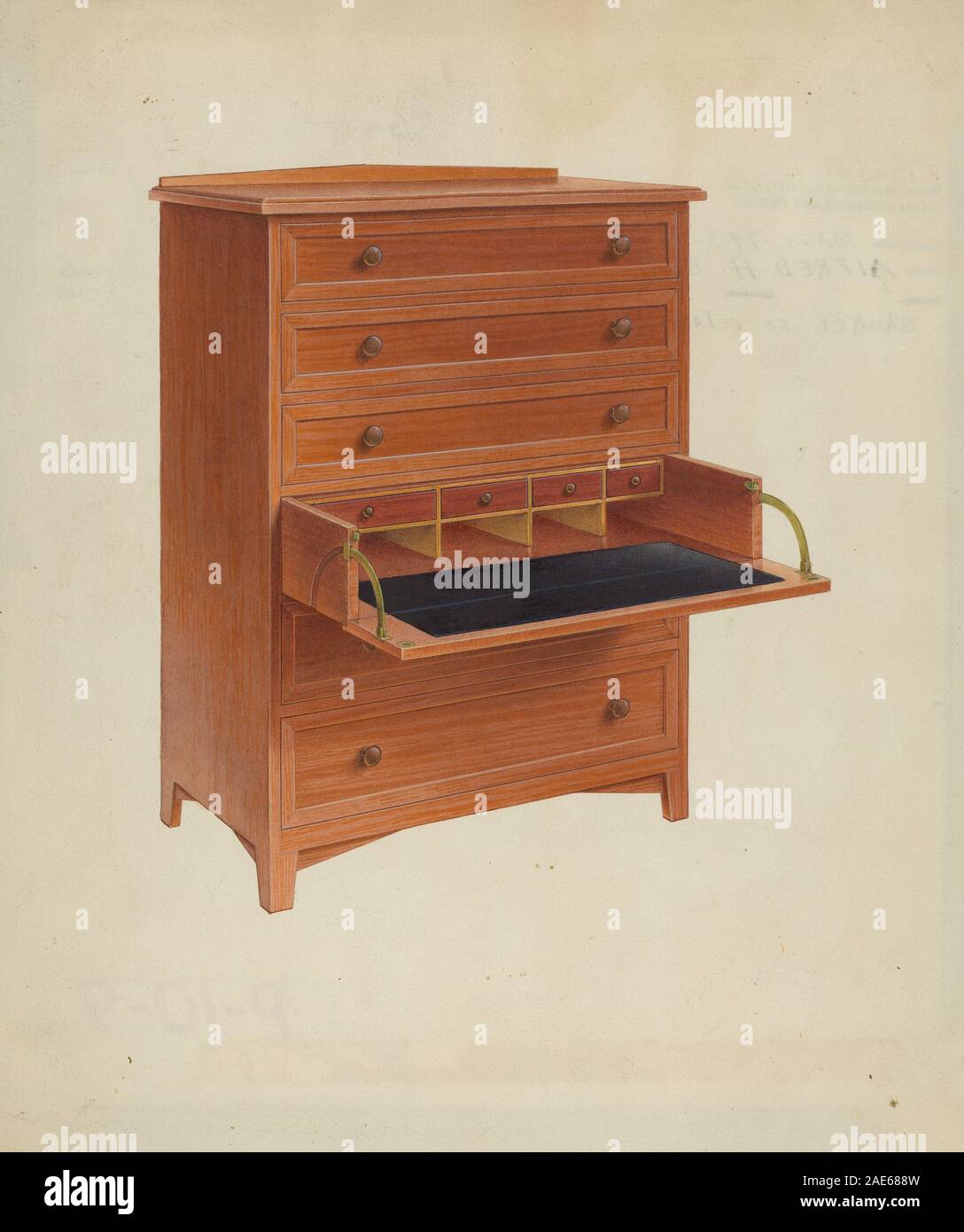 Shaker Secretary; circa 1938 date Alfred H Smith, Shaker Secretary, c ...