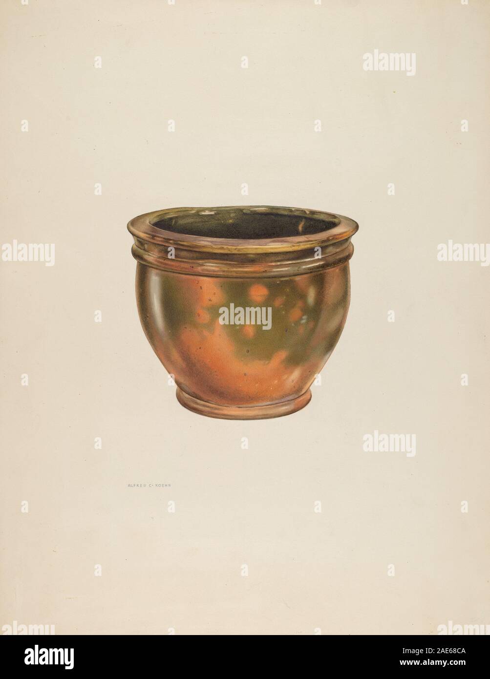 Galena Pottery (Bowl); 1938date Alfred Koehn, Galena Pottery (Bowl ...