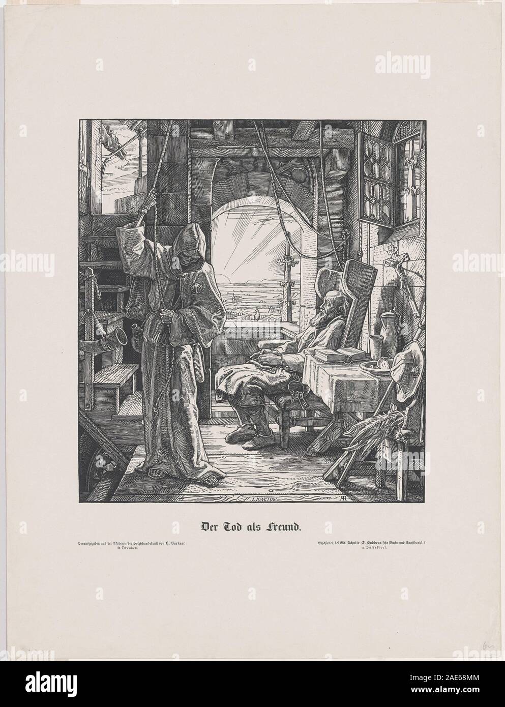 Der Tod als Freund (Death as a Friend); 1851date Alfred Rethel, Der Tod ...