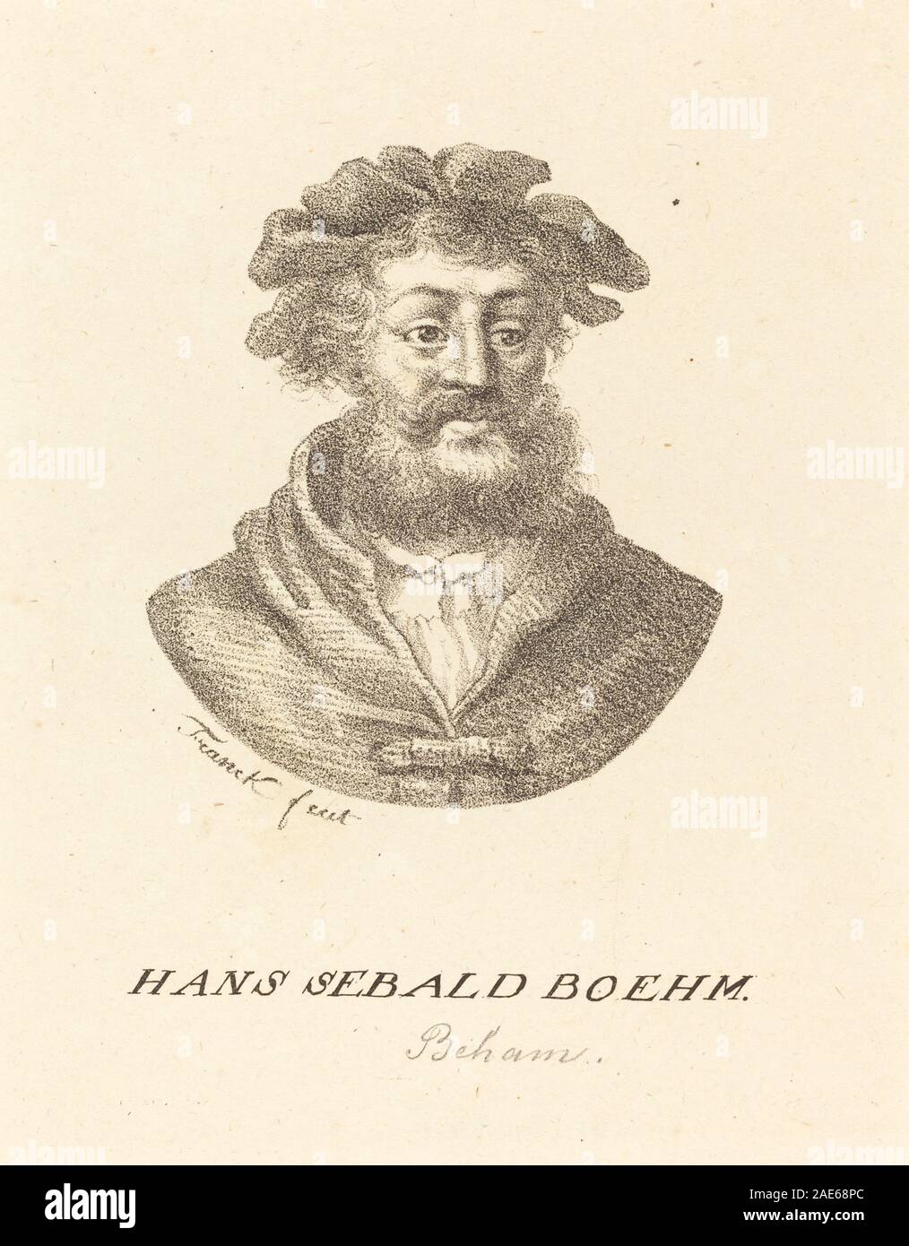 Hans Sebald Beham Alfred von Franck, Hans Sebald Beham Stock Photo - Alamy
