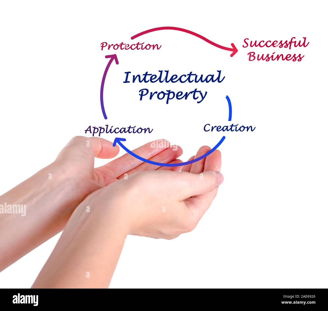 Intellectual property diagram Stock Photo - Alamy
