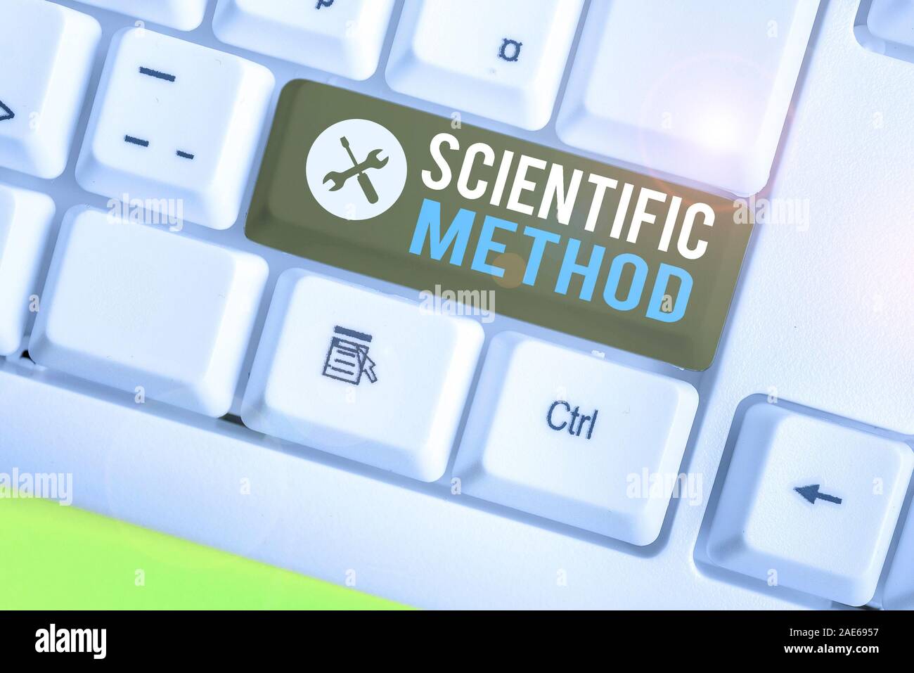 Writing note showing Scientific Method. Business concept for method of ...