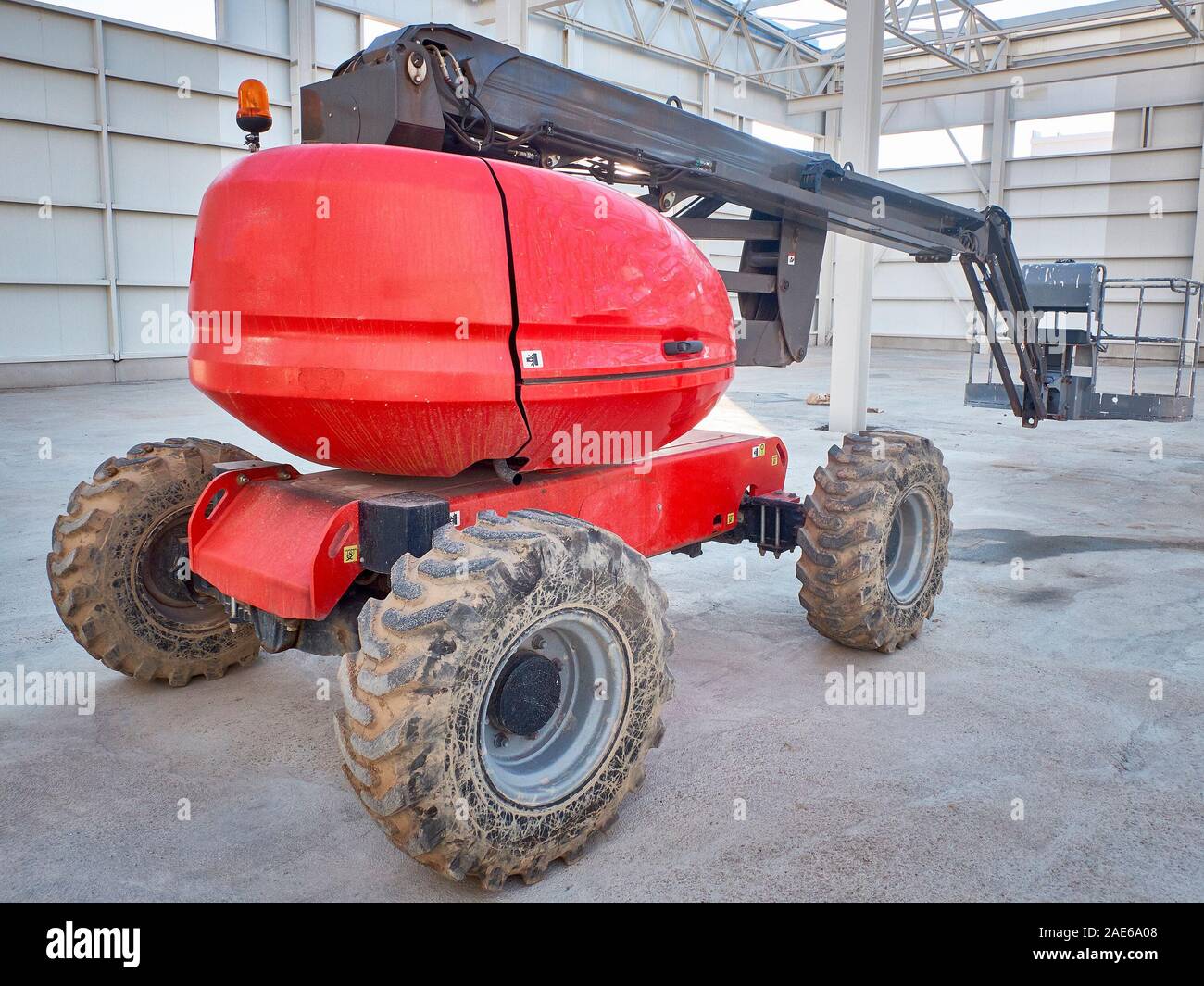 Red telehandler hi-res stock photography and images - Alamy
