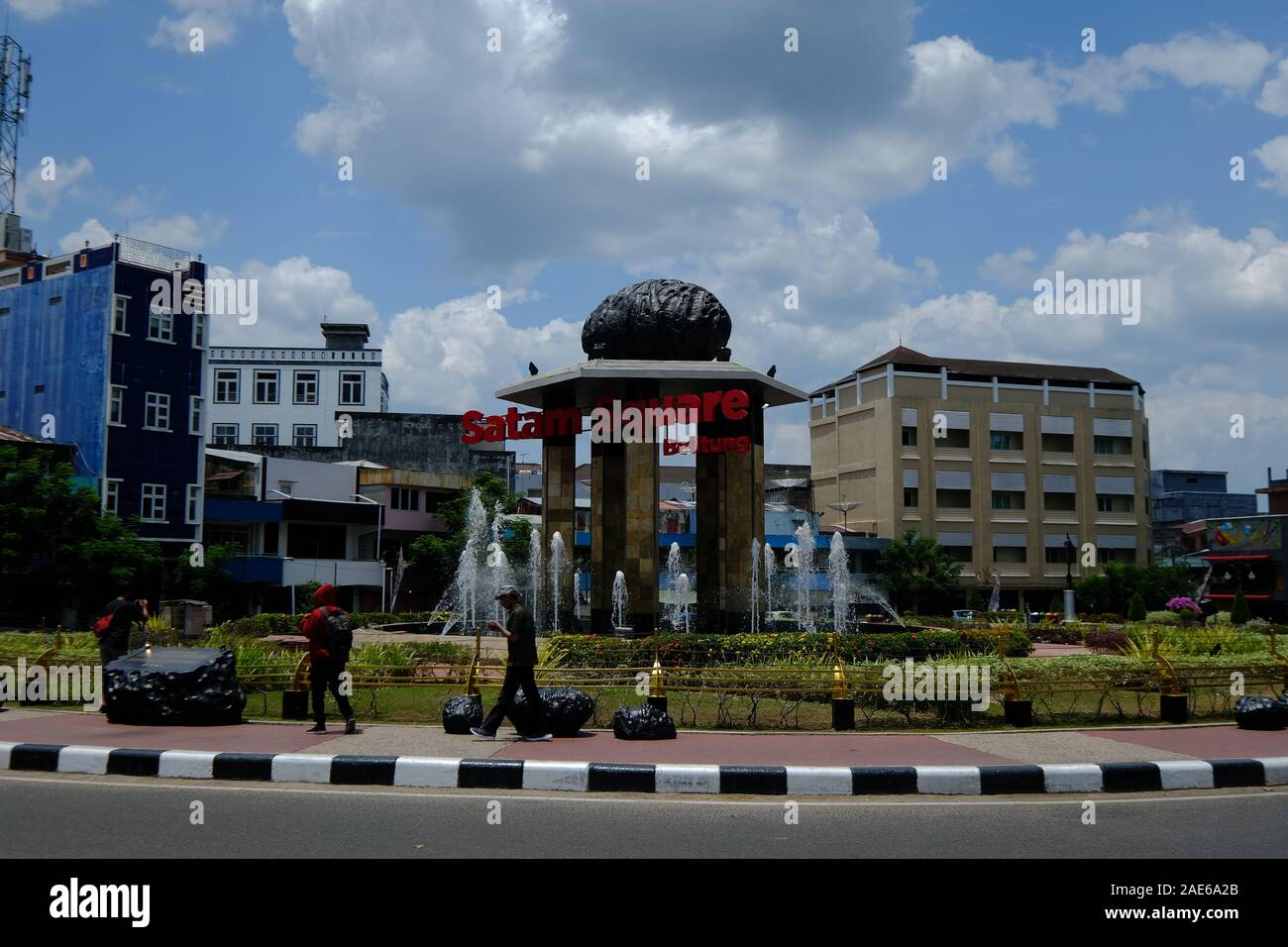 Satam Square Belitung Stock Photo - Alamy