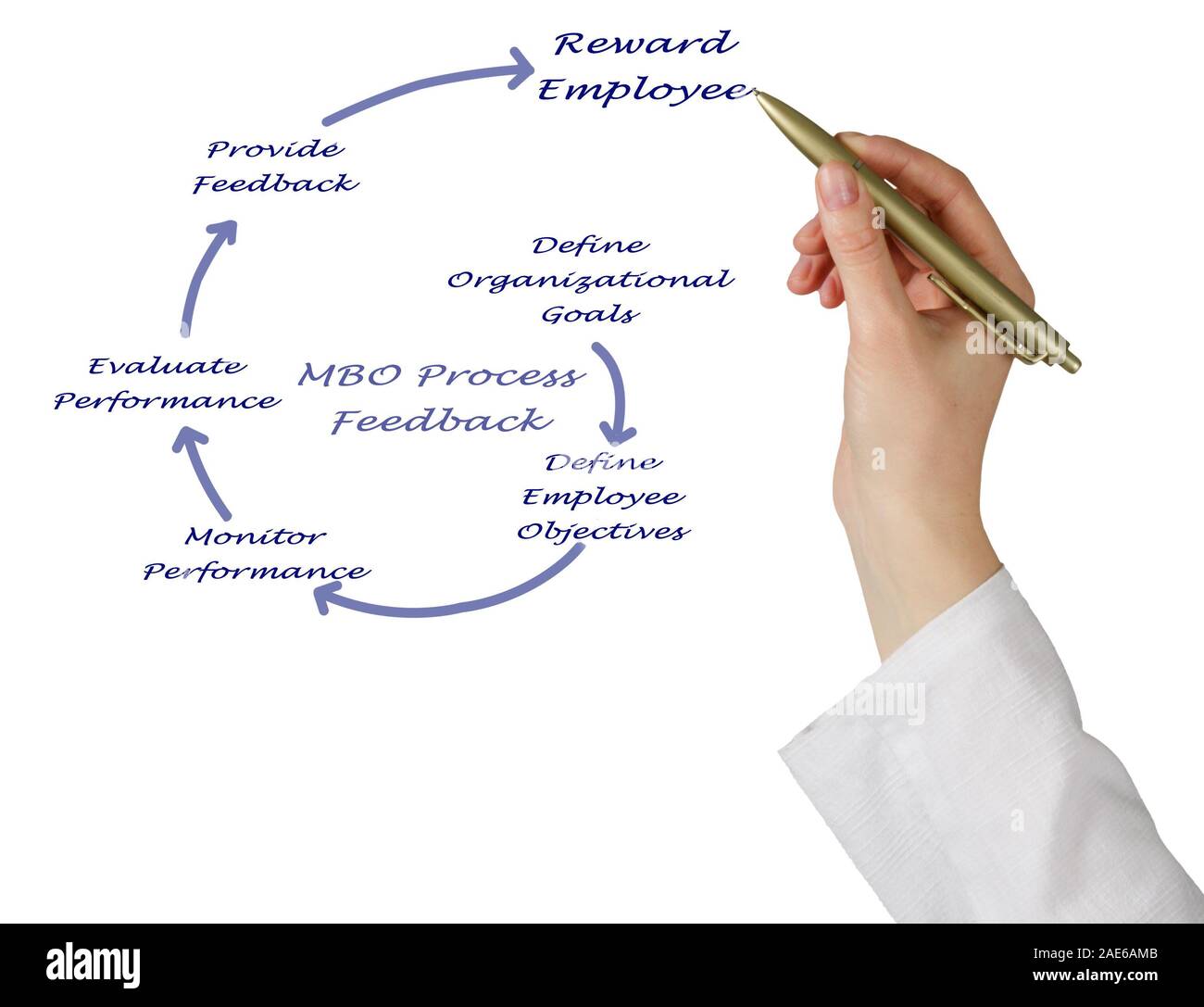 Diagram of MBO Process Stock Photo - Alamy