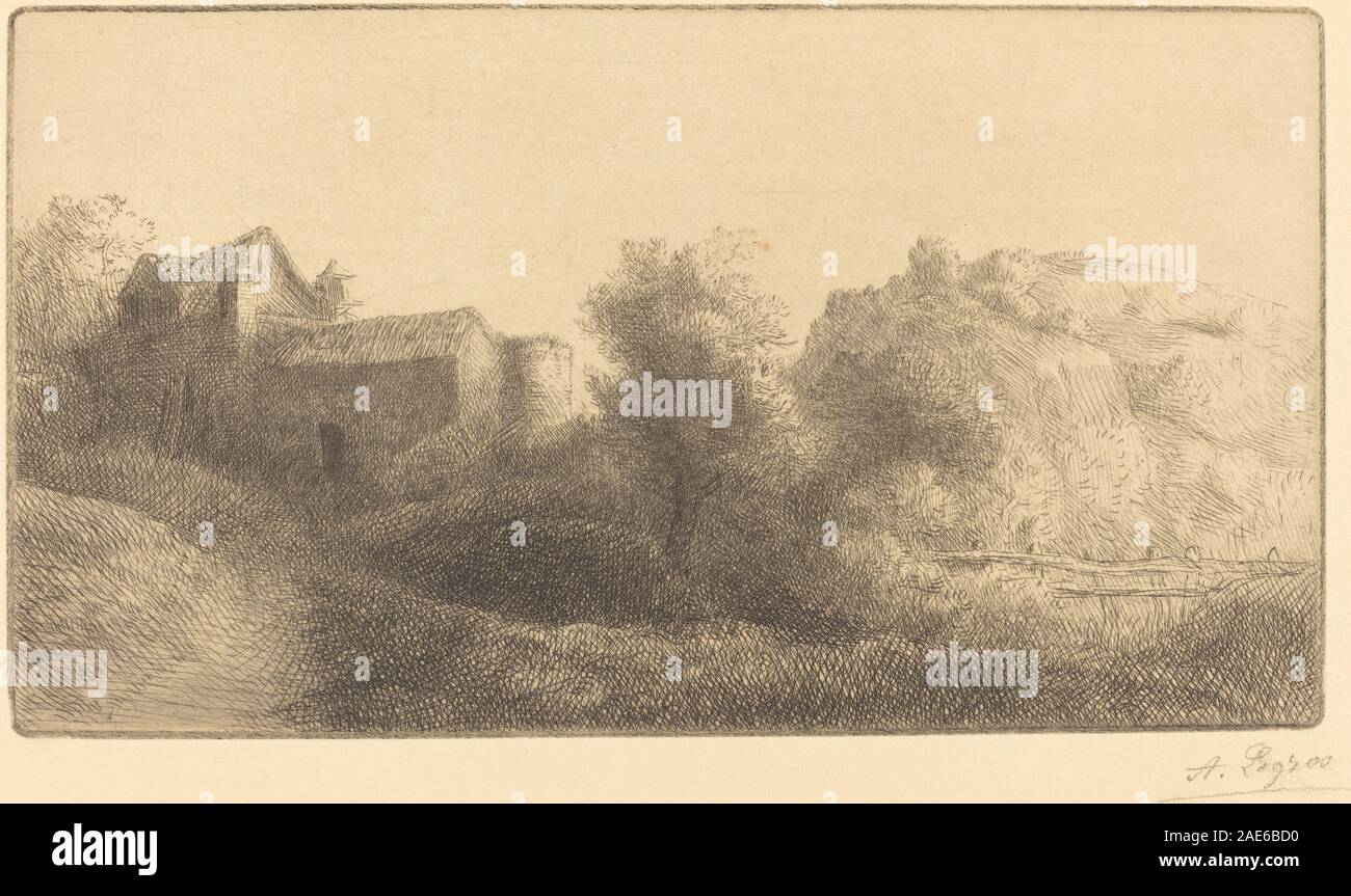 Bridge at the Mill (Le pont du moulin) Alphonse Legros, Bridge at the ...