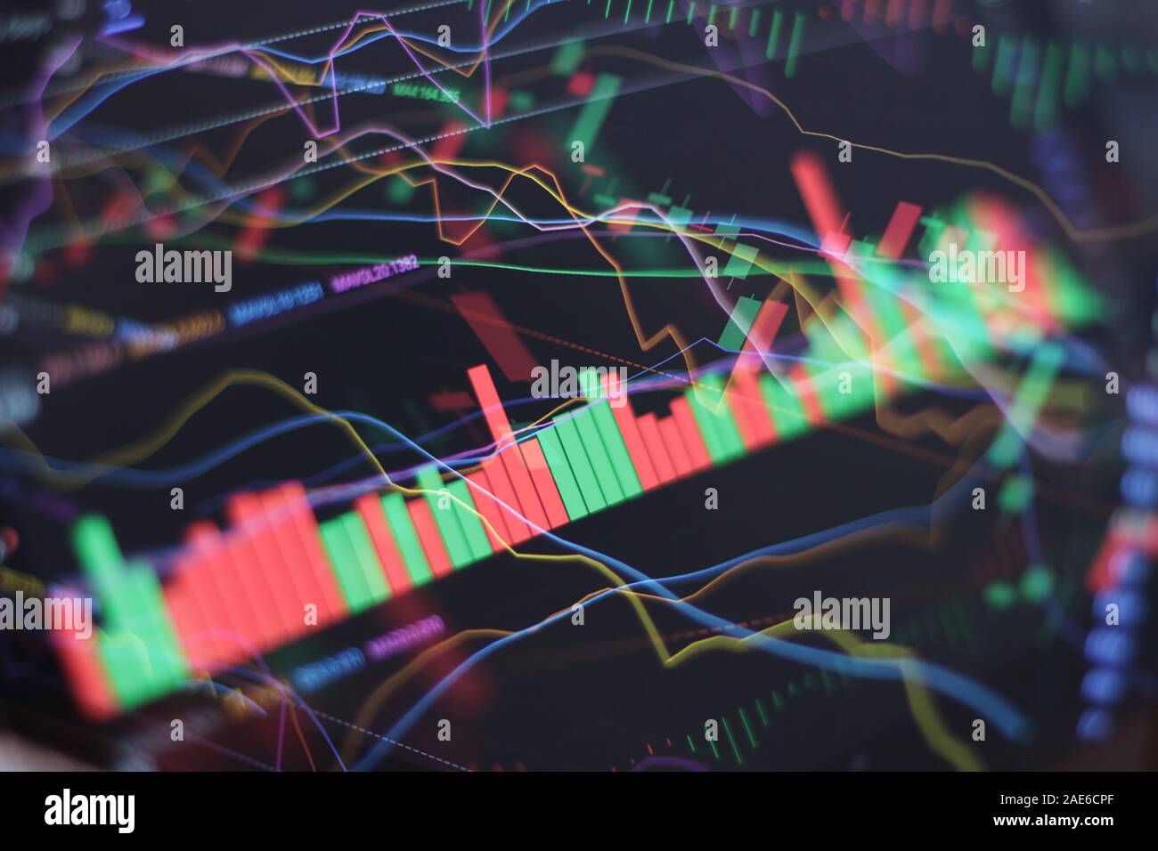 Complex Deep Stock Charts Technical Analysis Concept Stock Photo - Alamy