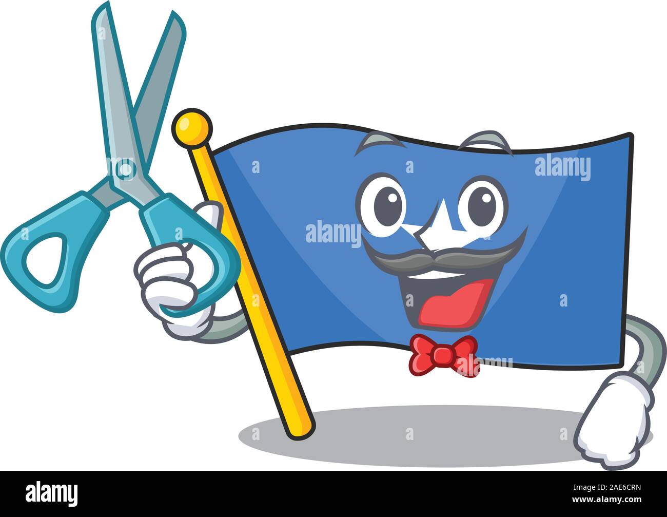 Happy Barber flag somalia mascot cartoon character style Stock Vector ...