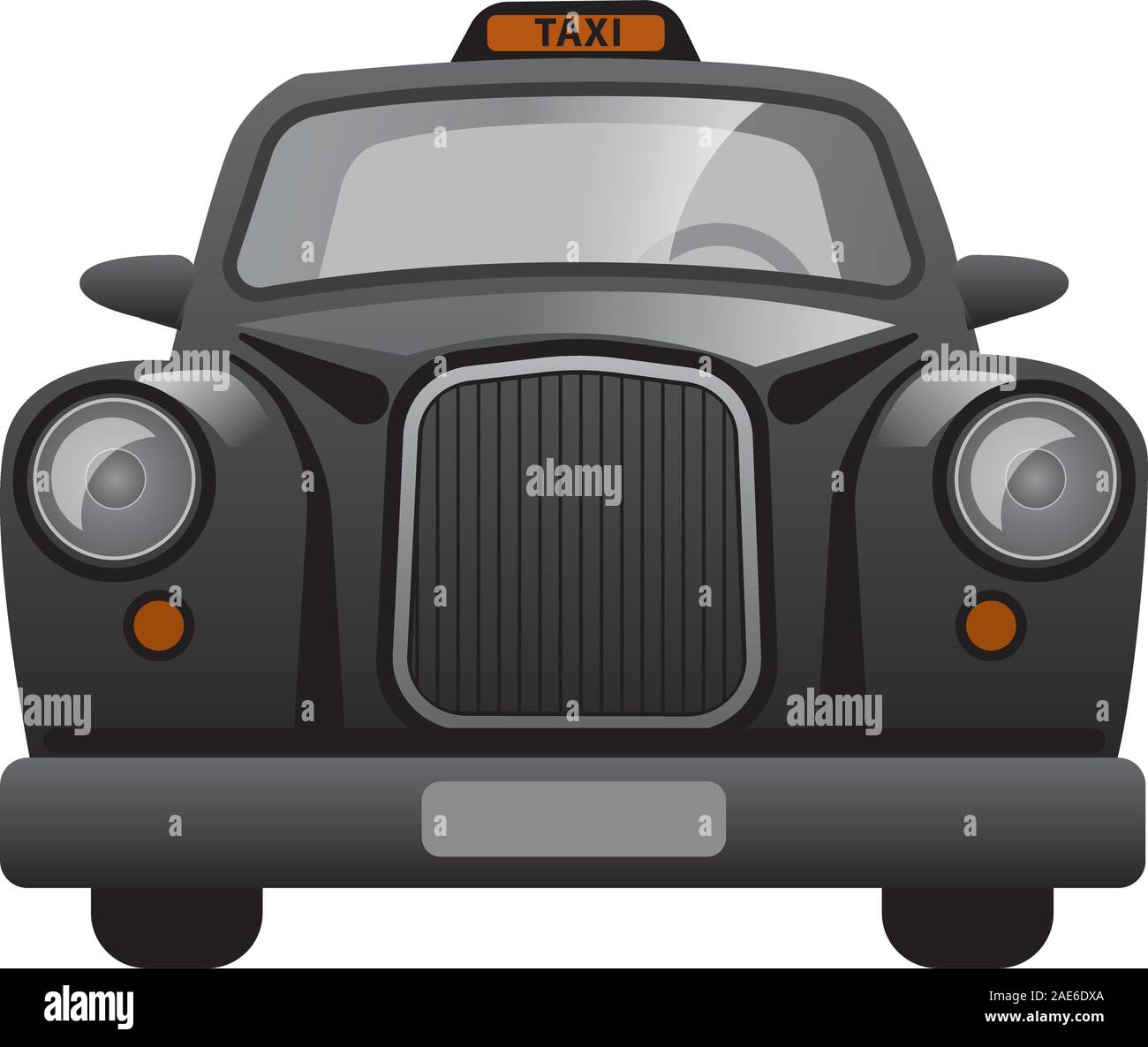 illustration of classic british london taxi cab Stock Vector Image ...