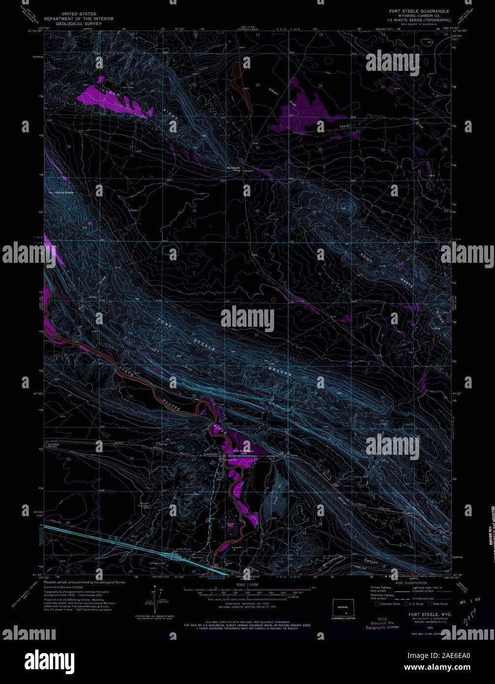 Map of fort steele hi-res stock photography and images - Alamy
