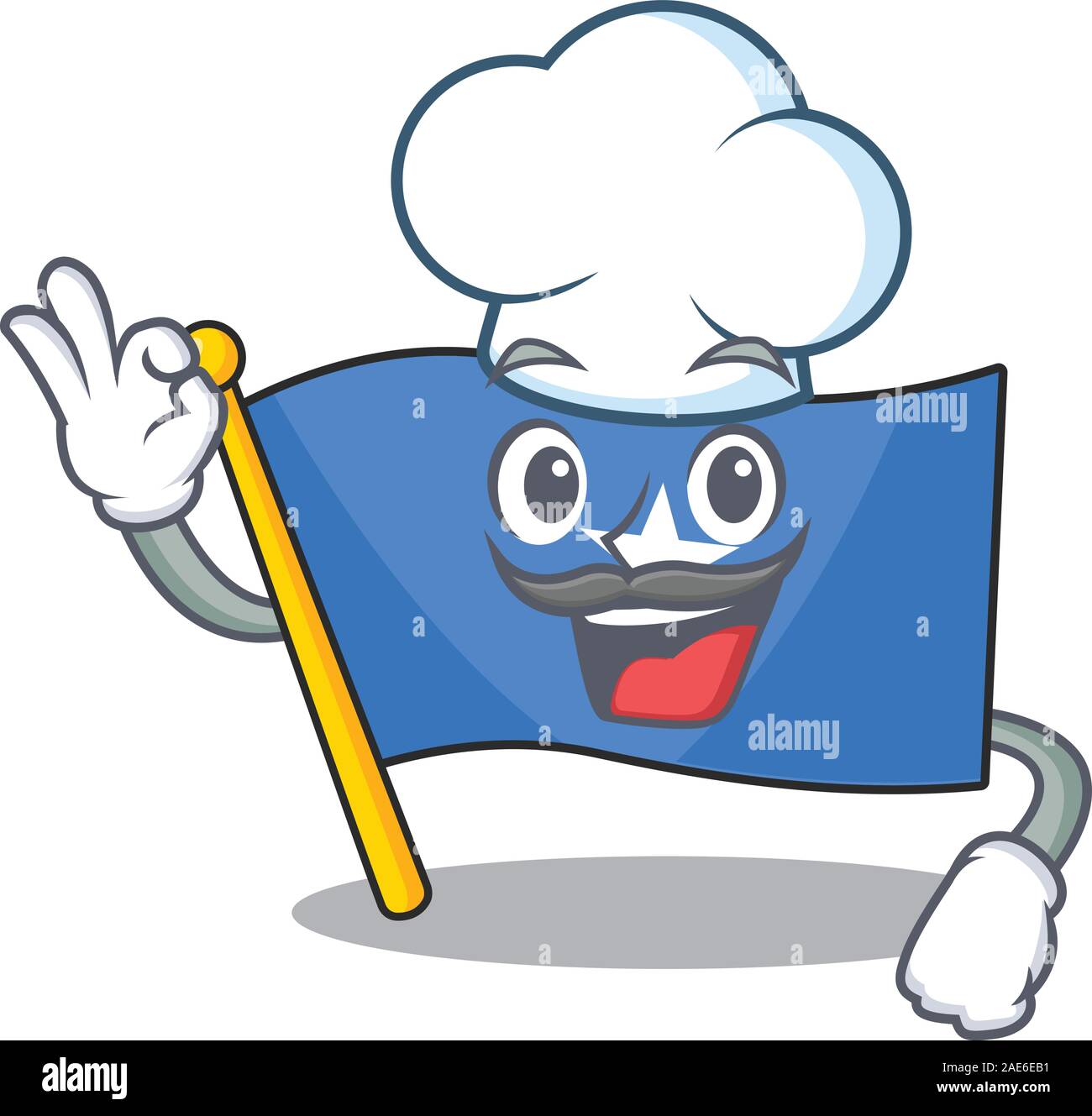 Happy Chef flag somalia cartoon character with white hat Stock Vector ...