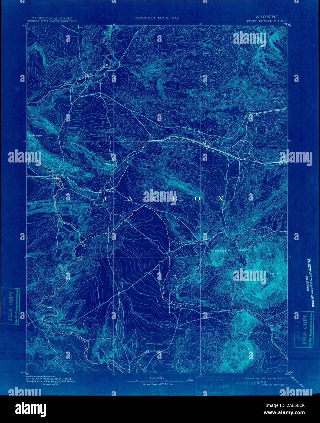 Map of fort steele hi-res stock photography and images - Alamy