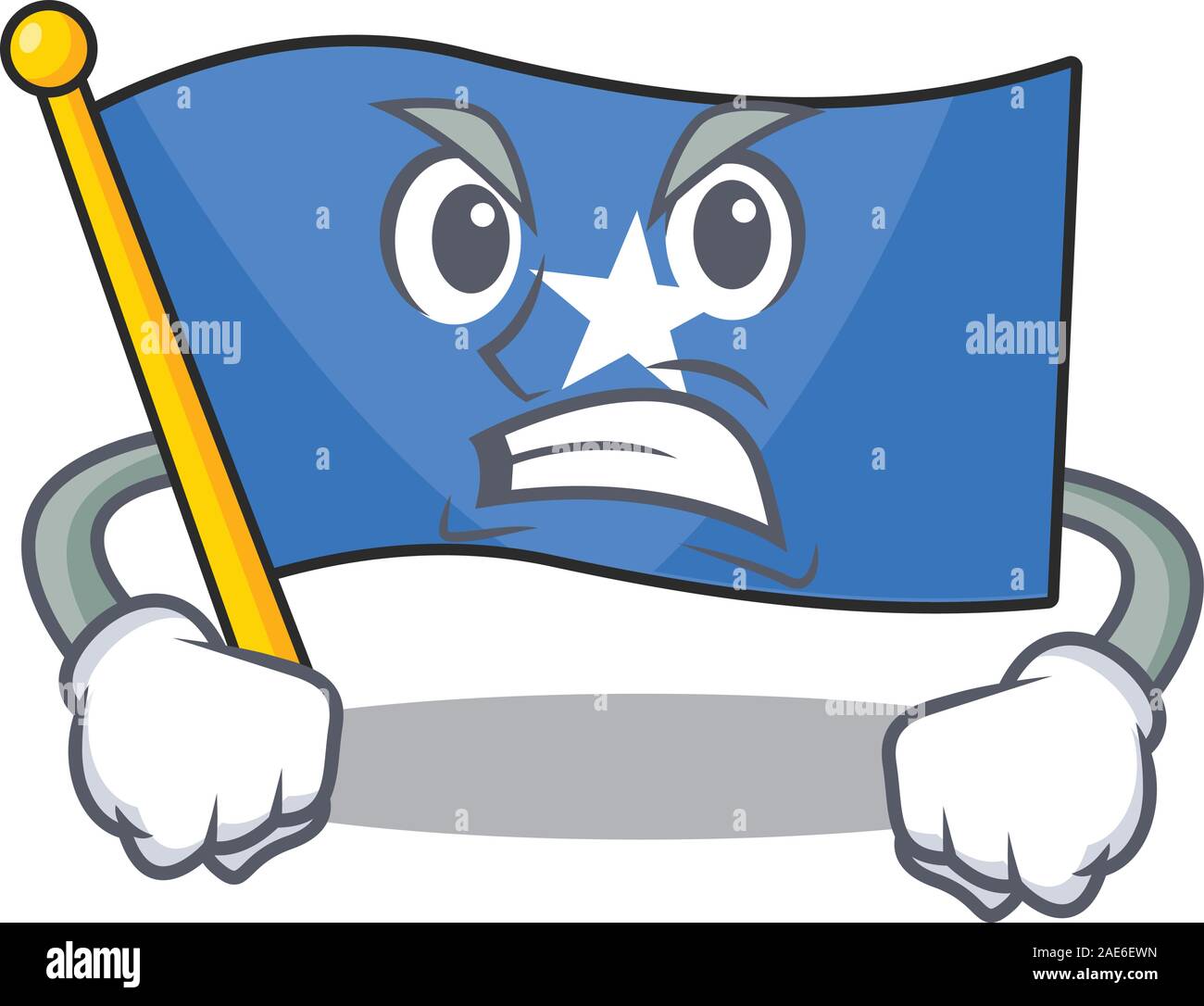 mascot of angry flag somalia cartoon character style Stock Vector Image ...