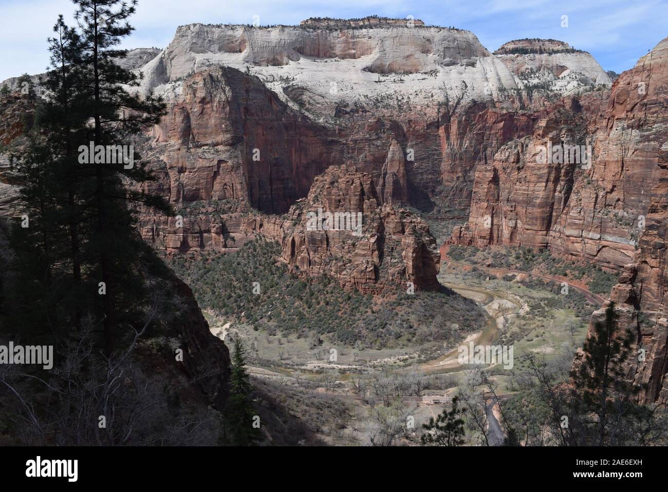 Ascending the east mesa trail to Observation Point, Zion National Park ...